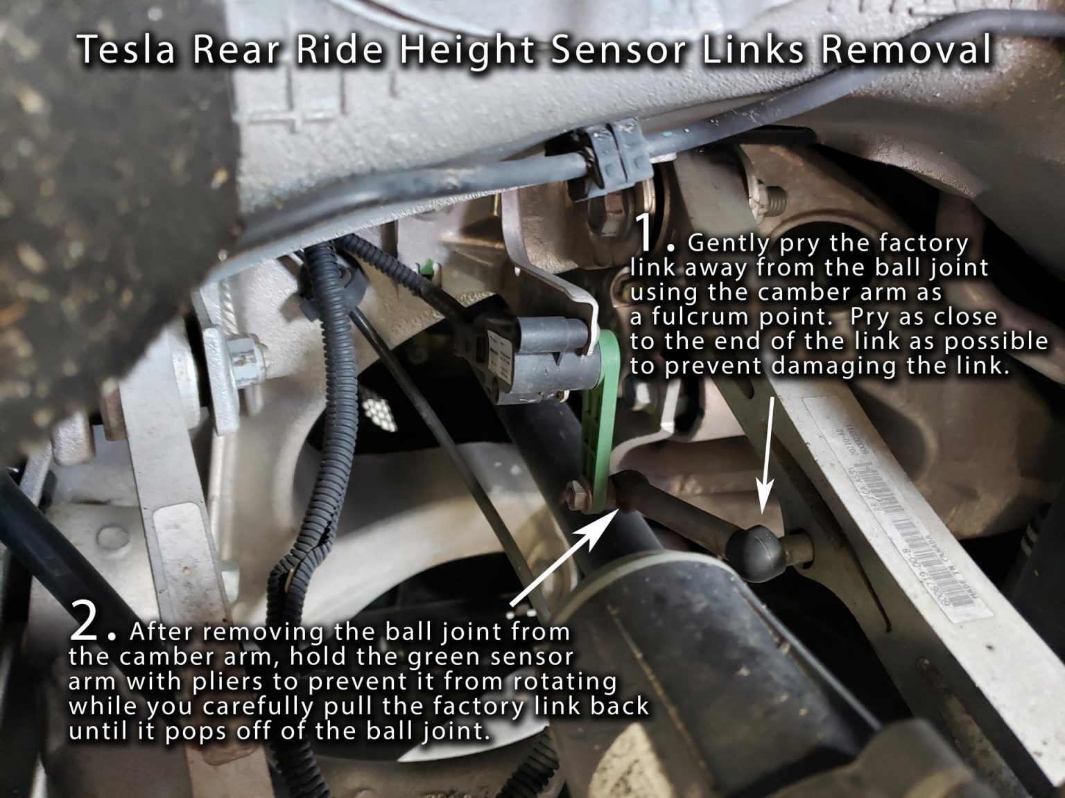 How to Install N2itive RSX Ride Height Lowering Links Tesla Model S/X