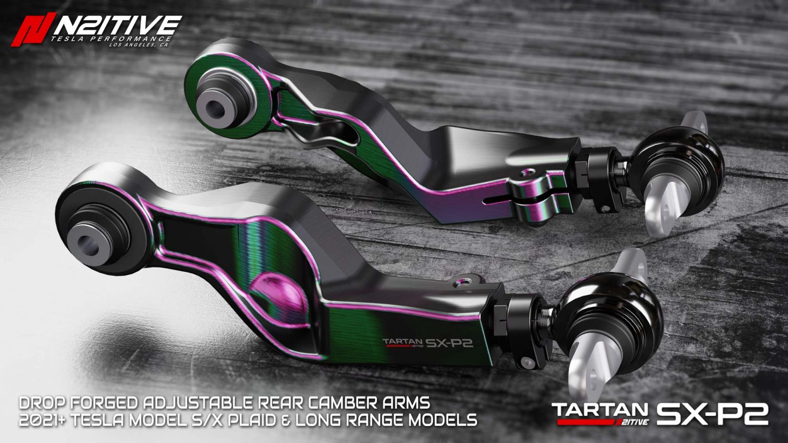 N2ITIVE - Tesla Model 3/Y FORGED Adjustable Rear Camber Arms Kit